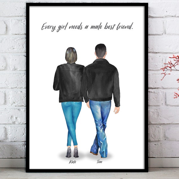 Male Bestie Print - Etsy