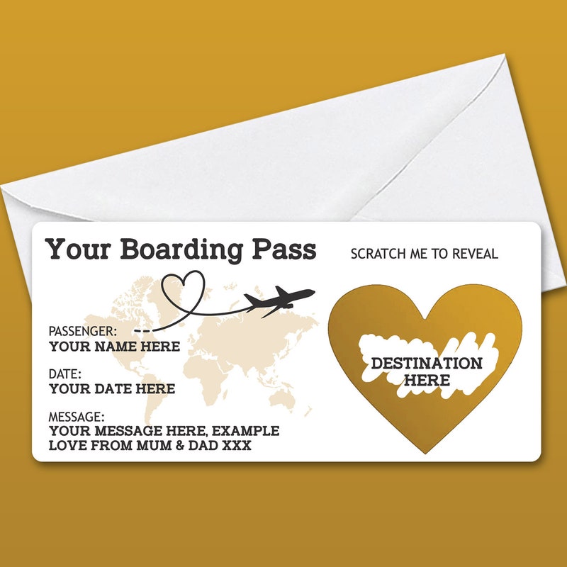 Boarding Pass - Etsy