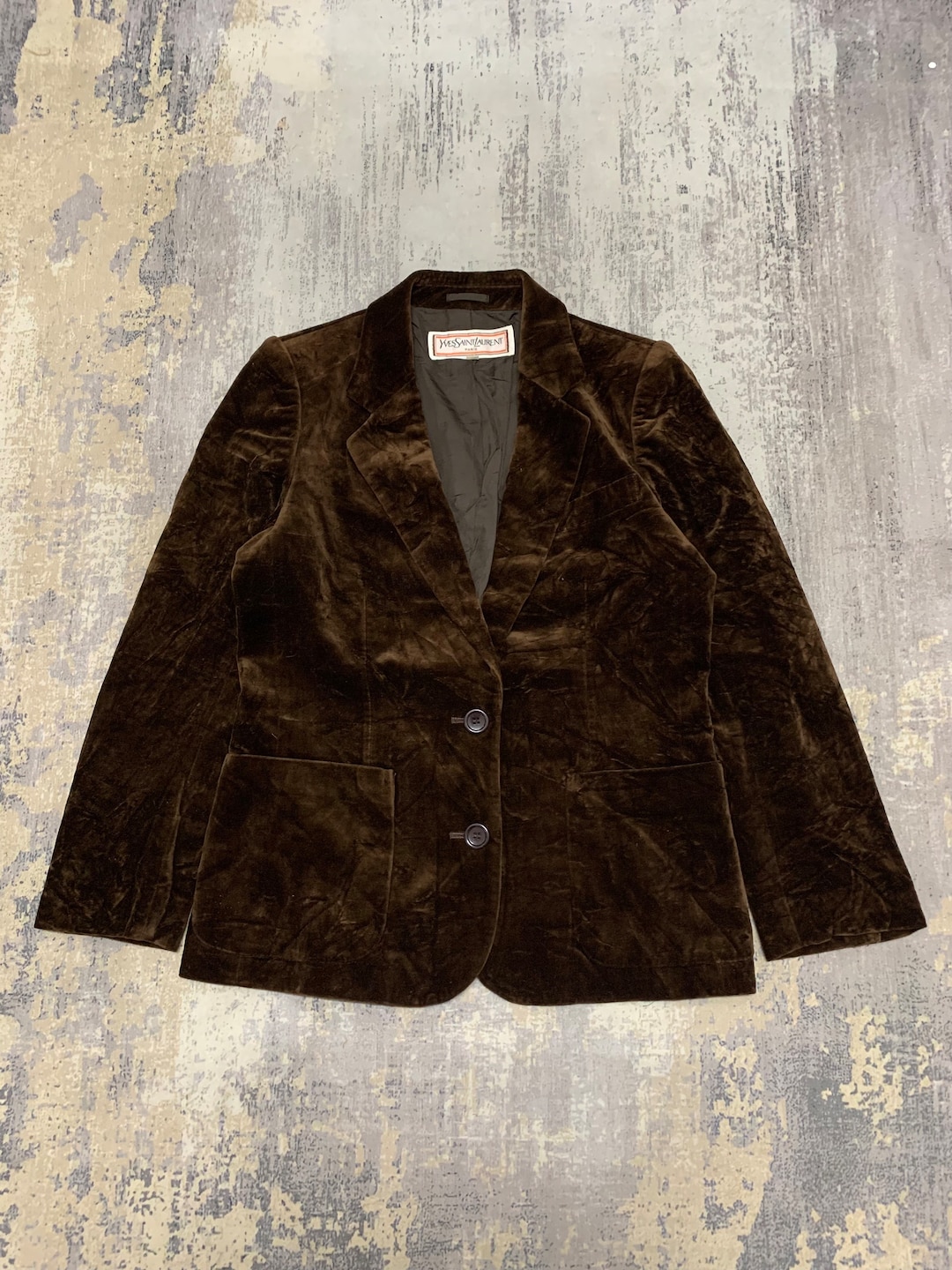 Vintage YSL Saint Laurent Velvet Jacket Blazer Size M - Etsy