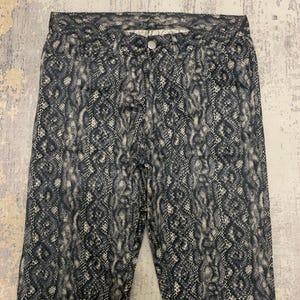 Japan Snake Pattern Printed Boot Cut Pants Jeans Japanese Streetwear ...
