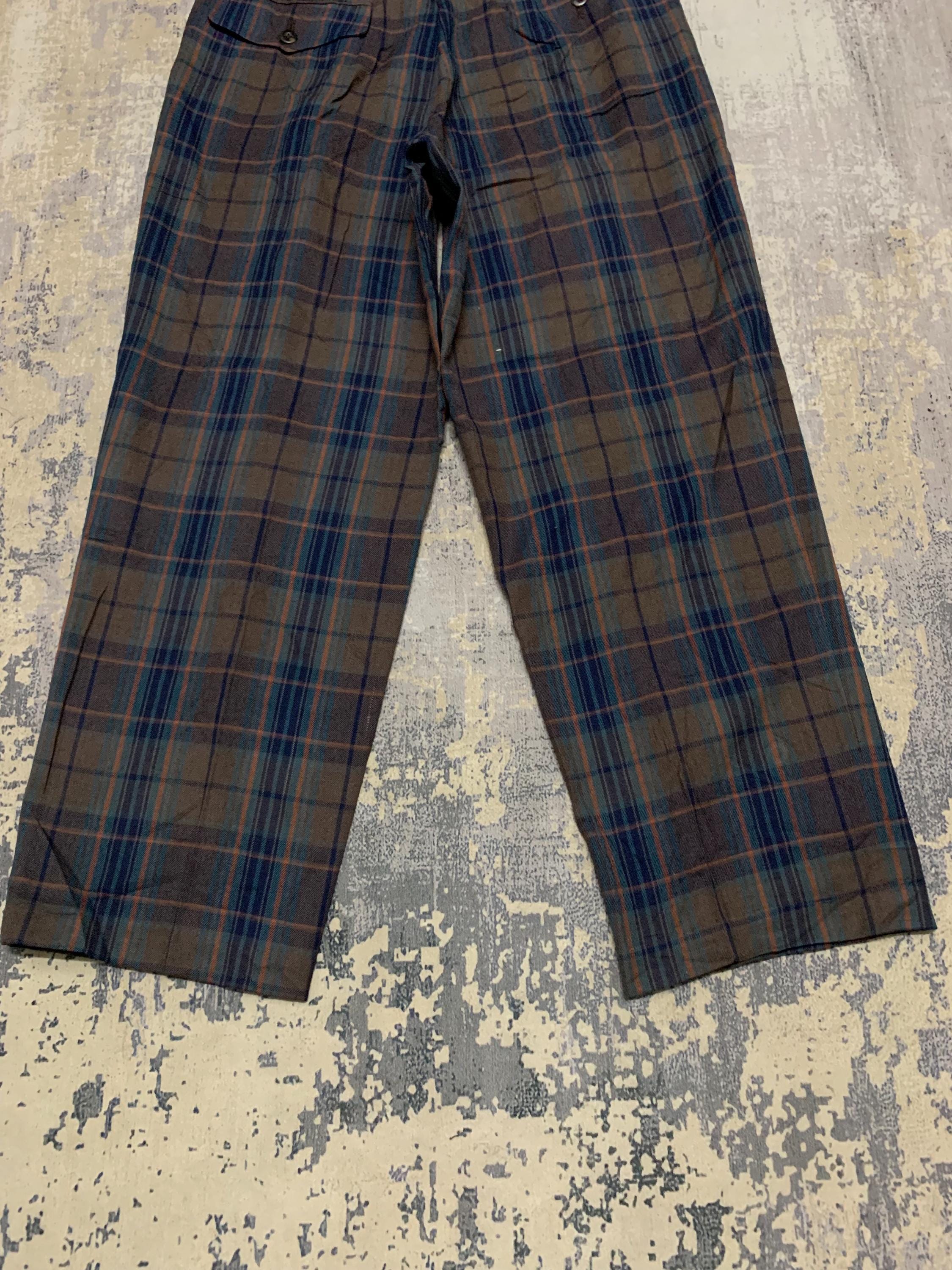 Vintage 70s Style Plaid Checkered Men Fashion Japanese Brand Tartan ...