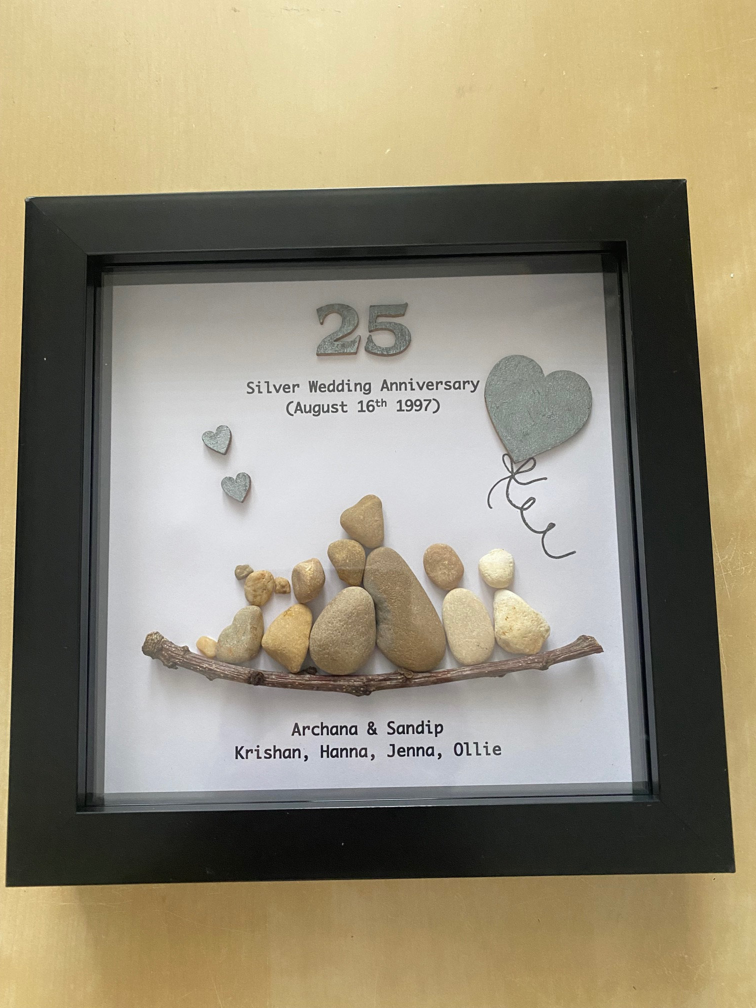 Silver Wedding Anniversary Gift 25th Anniversary Gift - Etsy UK