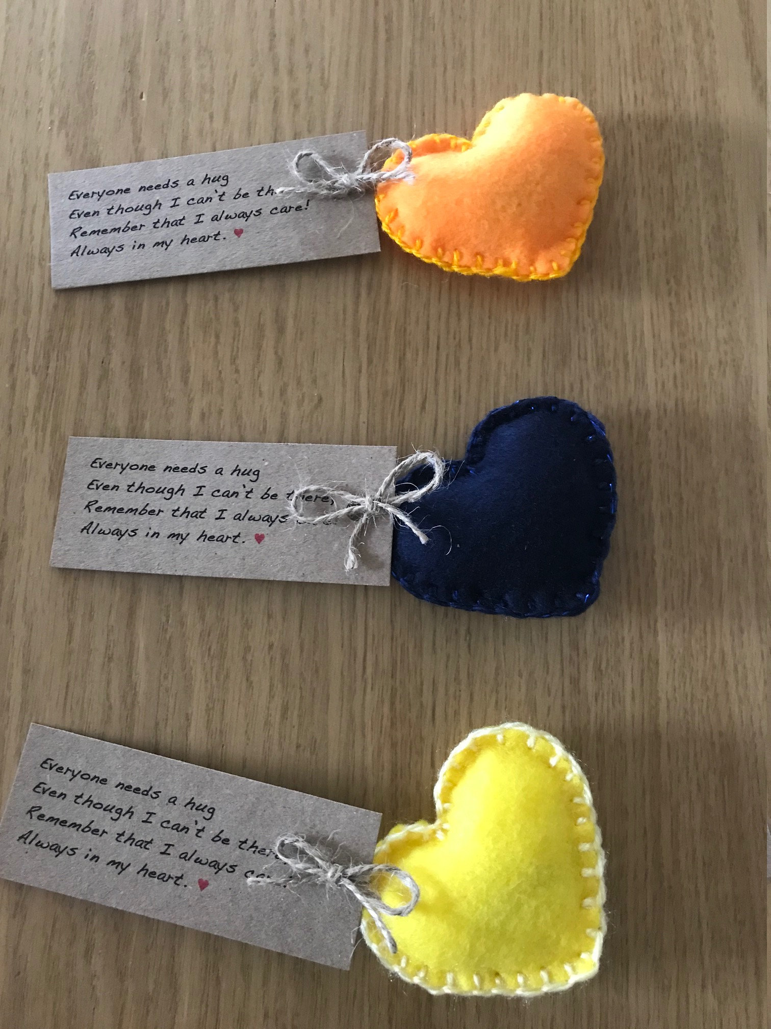 Handmade Heart Pocket Hug Valentines Heart Gift Mother's | Etsy Canada