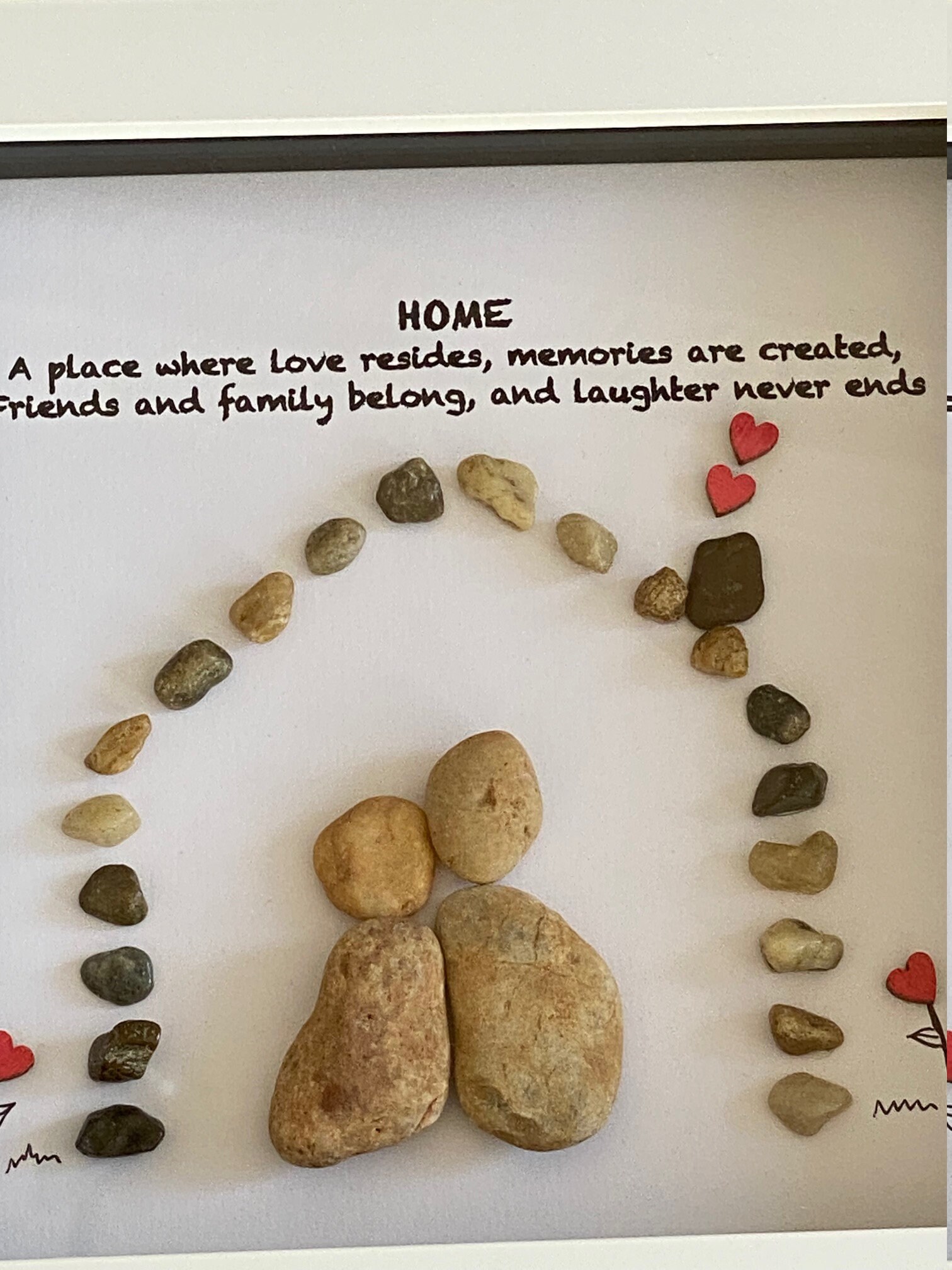 Personalised New Home Pebble Picture Housewarming Pebble Art - Etsy