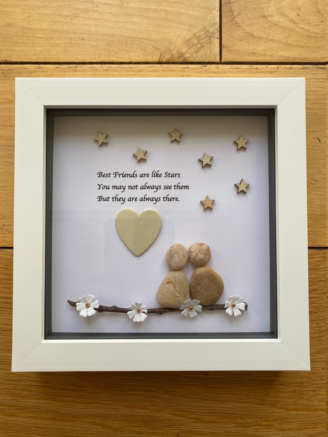 Personalised Best Friend Pebble Picture Besties Pebble Art - Etsy