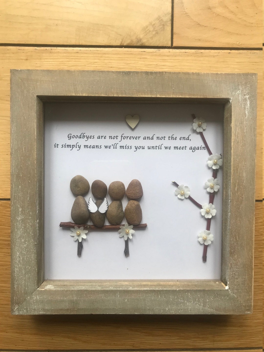 Bereavement Pebble Picture Frame, Family Loss Memorial Gift - Etsy UK