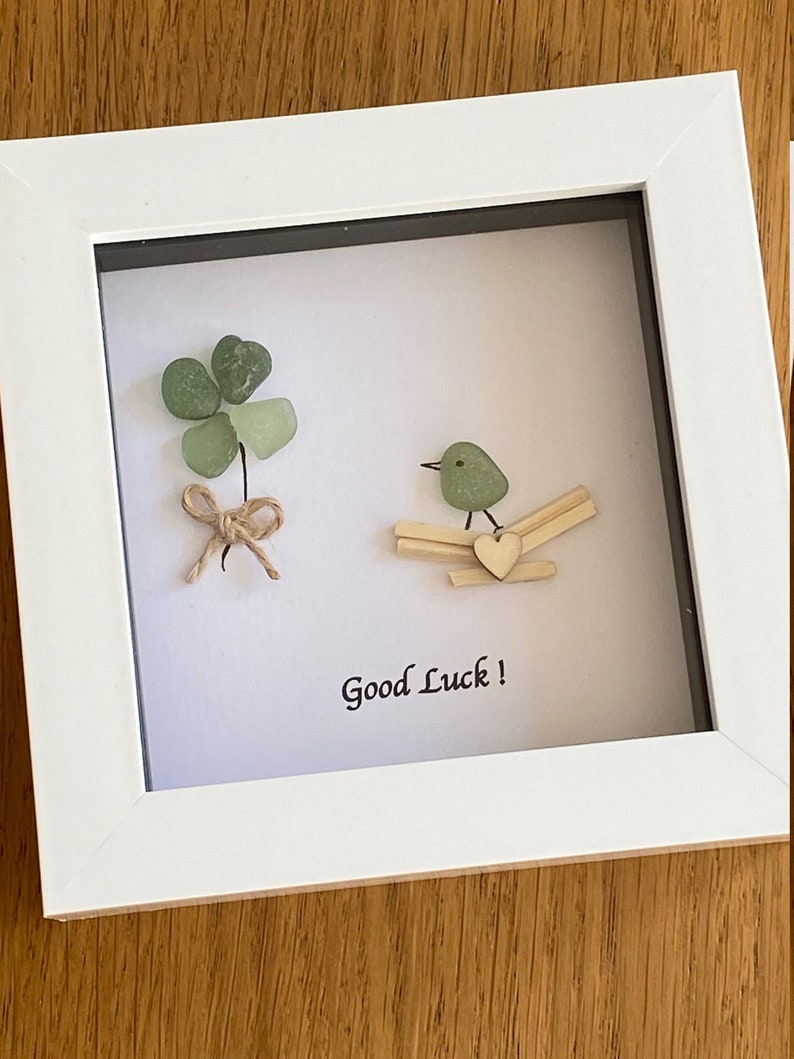 Sea Glass Good Luck Gift Sea Glass Frame Good Luck Gift - Etsy