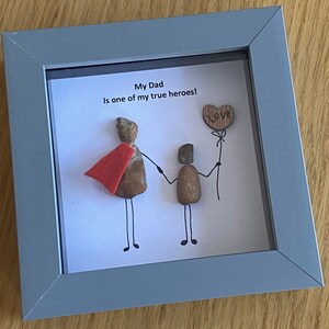 Father's Day Pebble Picture, Unique Gift for Dad, Birthday Gift for ...