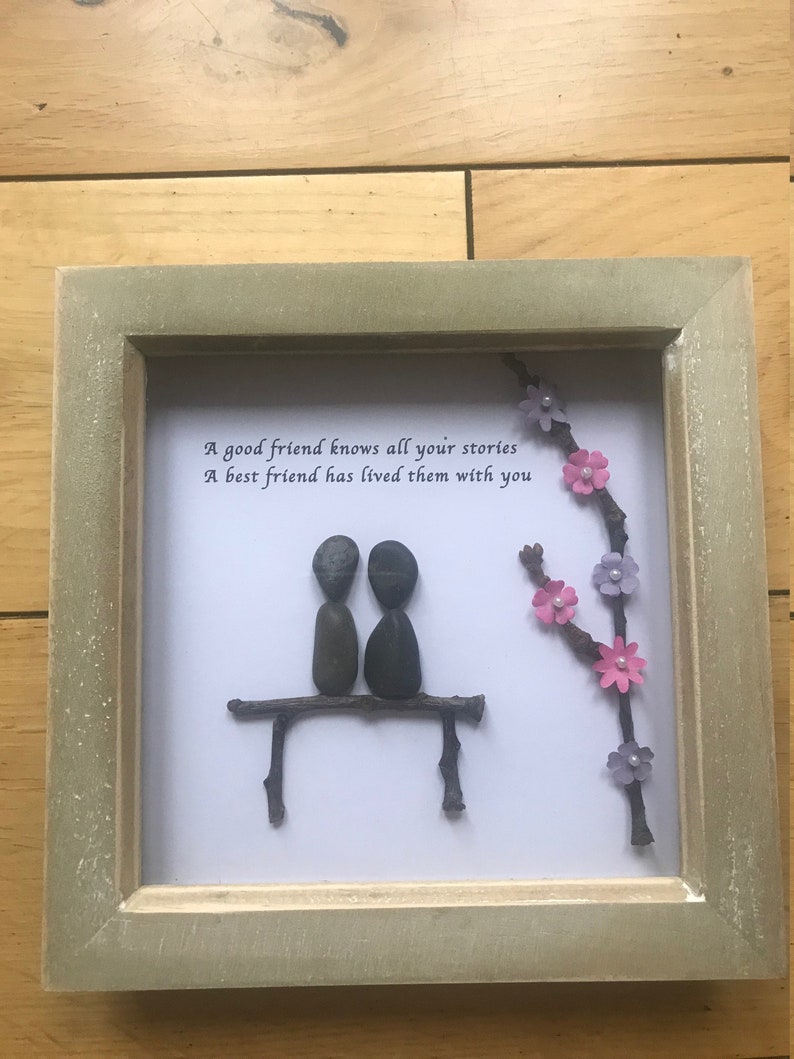 Best Friend Pebble Picture Personalised Friend Pebble - Etsy