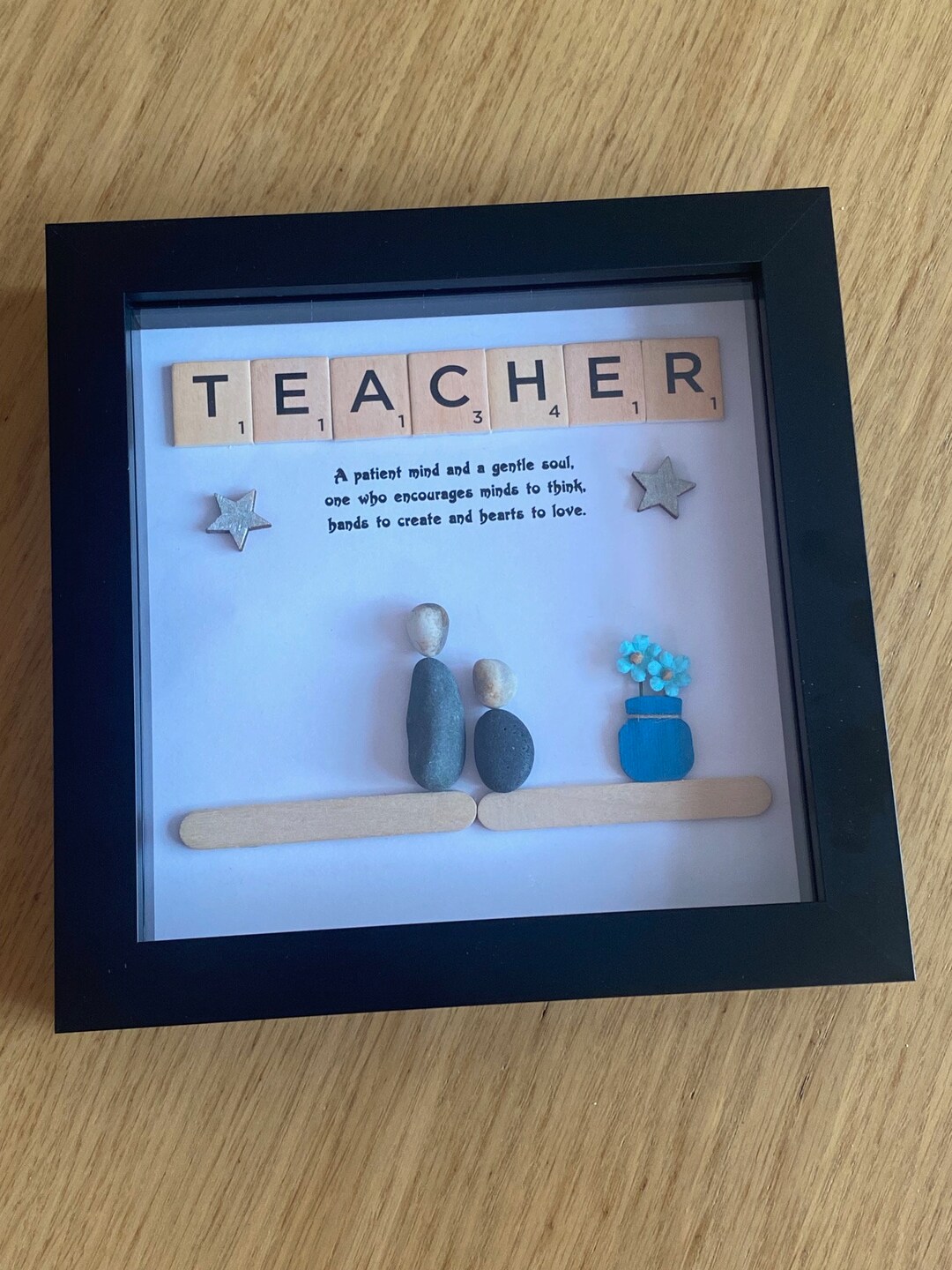 Teacher Gift/thank You Teacher/teacher Pebble Art/gift for Teacher ...