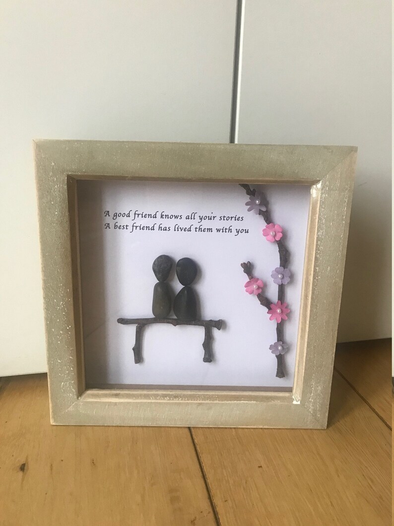 Best Friend Pebble Picture Personalised Friend Pebble - Etsy