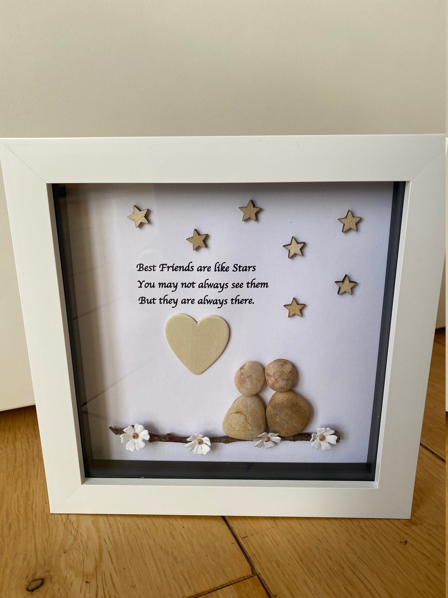 Pebble Work Box Frame, Best Friend Gift Sister Gift Best Friend Sister ...