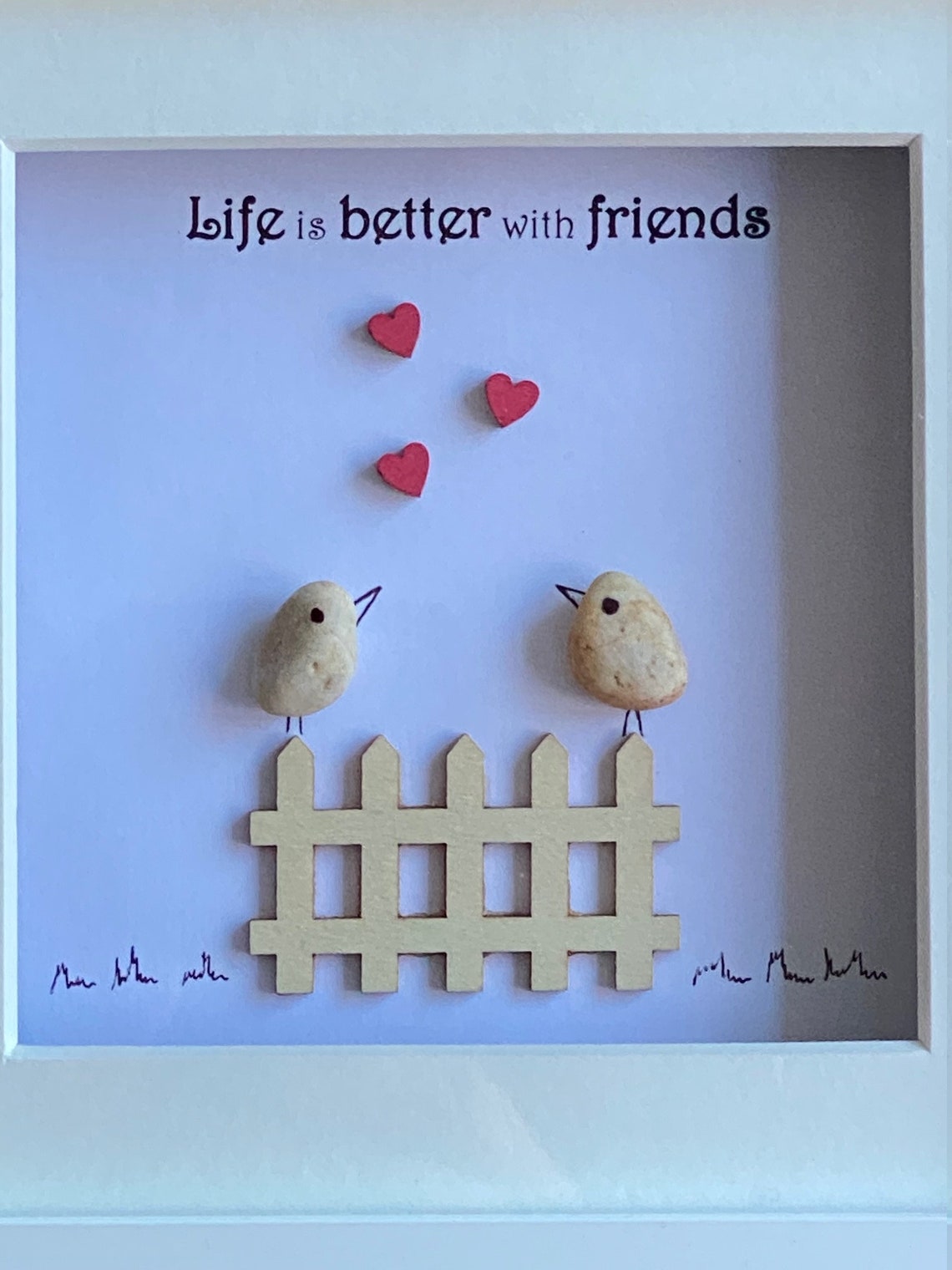 Personalised Best Friends Pebble Frame Friendship Gift | Etsy