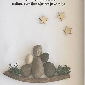 Personalised Father's Day Pebble Picture, Unique Pebble Picture for Dad ...