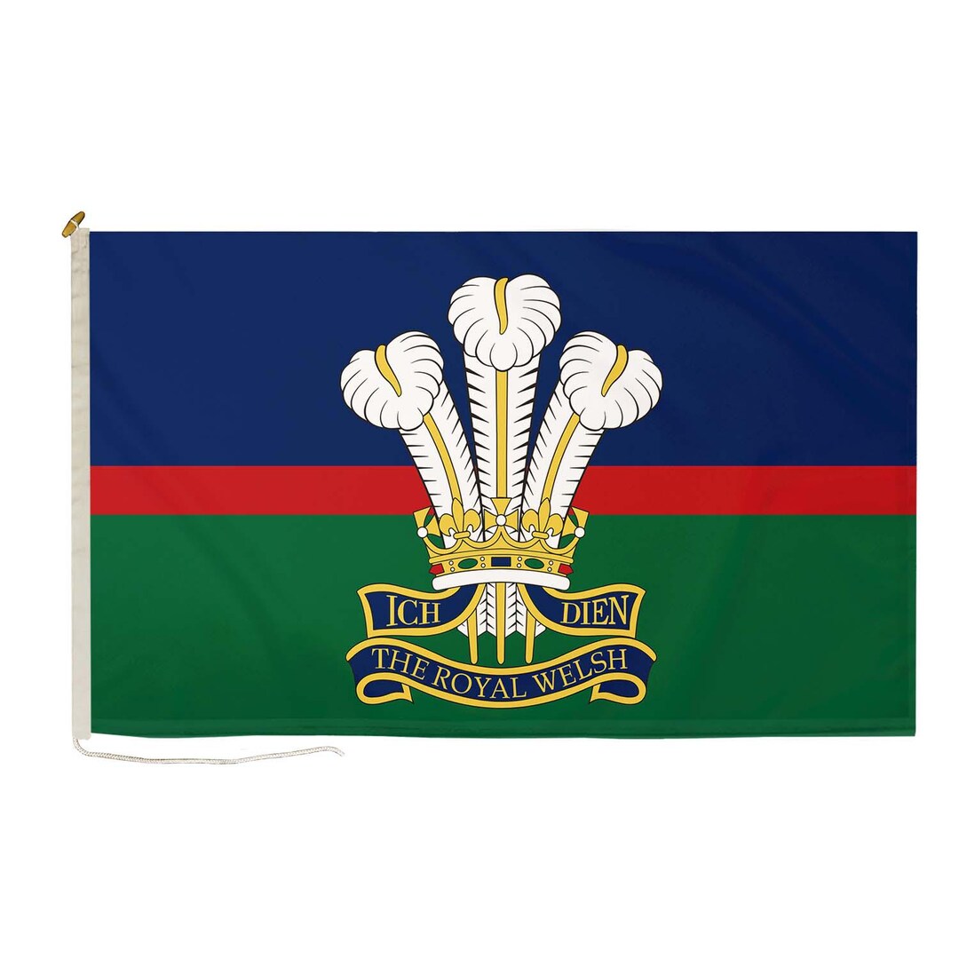 Duraflag Royal Welsh Regiment Premium Quality Flag With Rope and Toggle ...