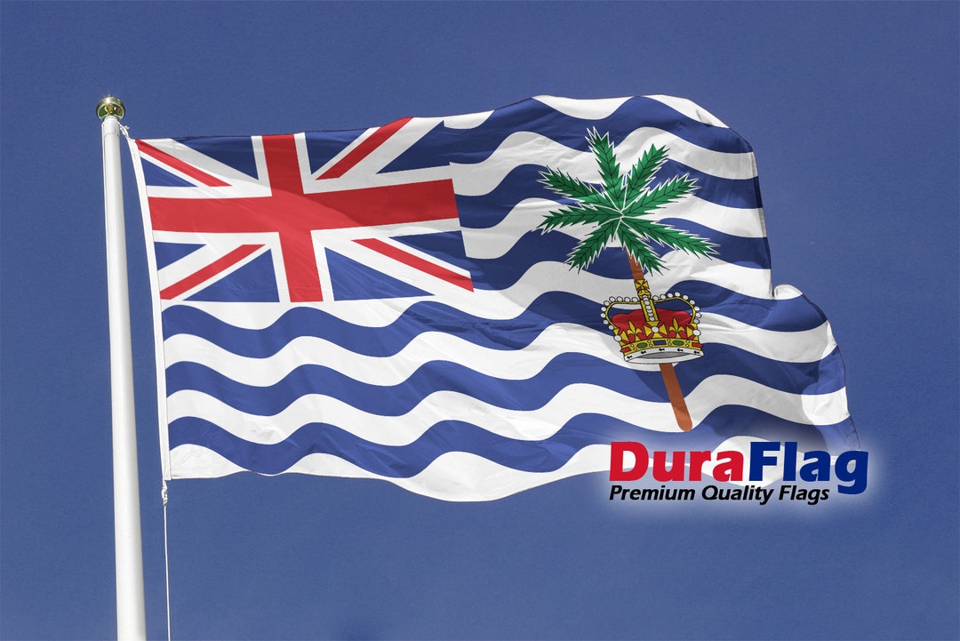 Duraflag Indian Ocean Territories 5ft X 3ft With Clips/hooks Premium ...