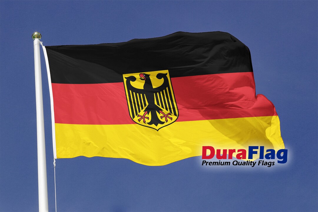 Duraflag Germany Crest 5ft X 3ft With Clips/hooks Premium Quality 5x3 ...