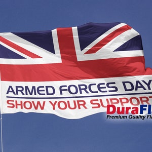 Duraflag Armed Forces Day 5ft X 3ft With Rope and Toggle Armed Forced ...
