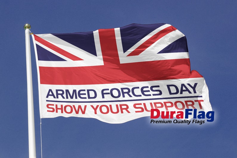 Duraflag Armed Forces Day 5ft X 3ft With Rope and Toggle Armed Forced ...