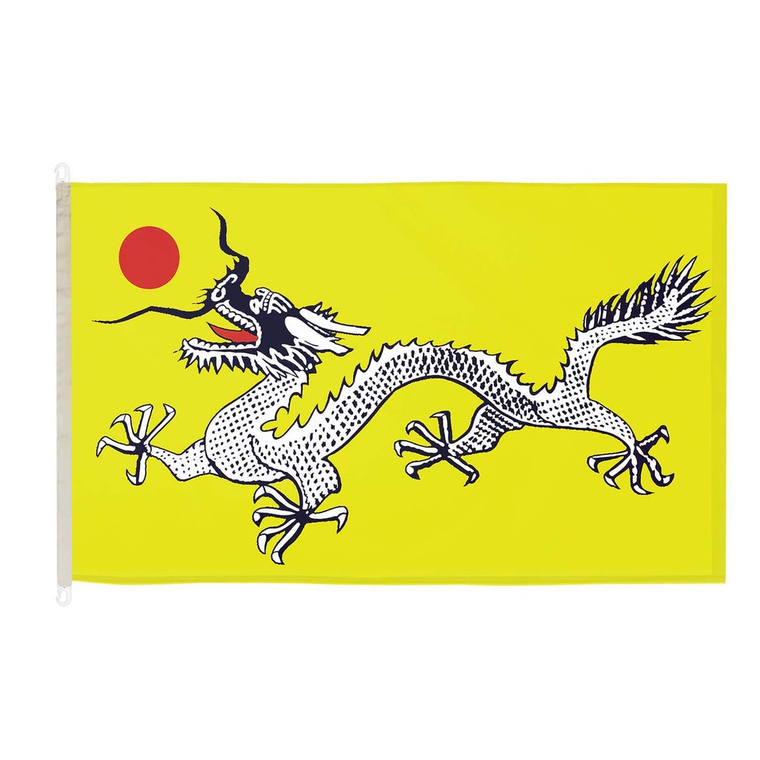 Duraflag Chinese Dragon Premium Quality Flag With Clips / Rings - Etsy