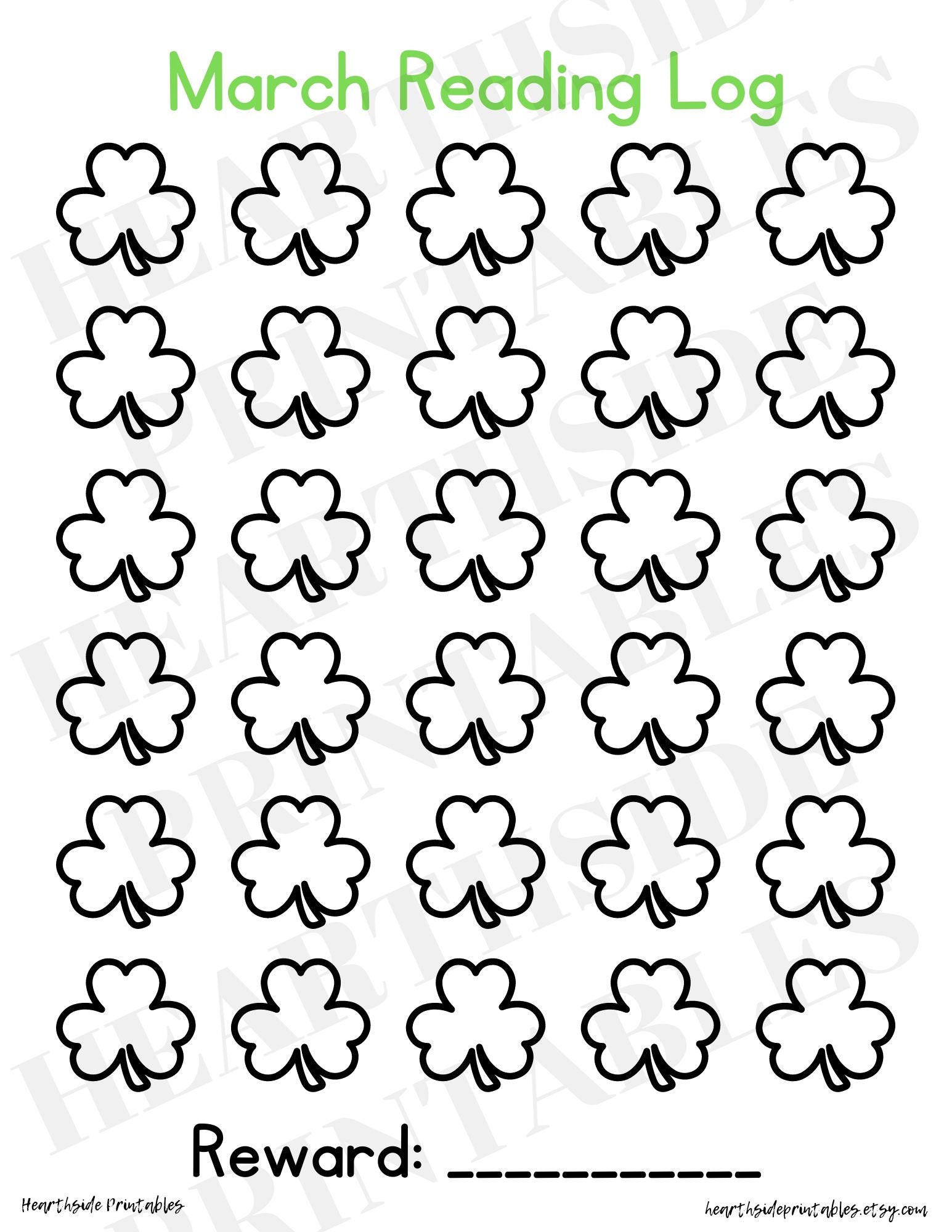 Monthly Reading Log Printable Bundle Early Readers, Homeschool, Reading ...