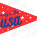 Patriotic Pennant Flag Printable Bundle - Patriotic Printables, Photo ...