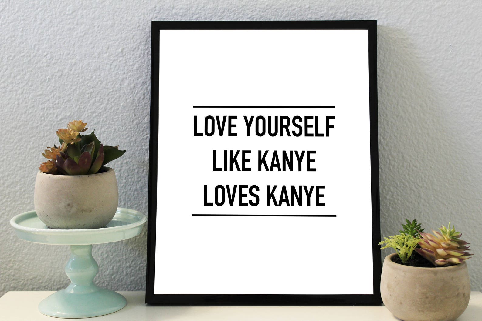 Kanye West Print, Black and White Print, Download, Kanye West Poster ...