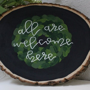 All Are Welcome Here Sign - Etsy