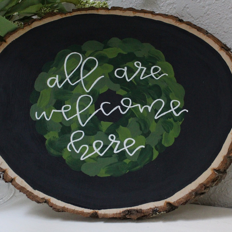 All Are Welcome Here - Etsy