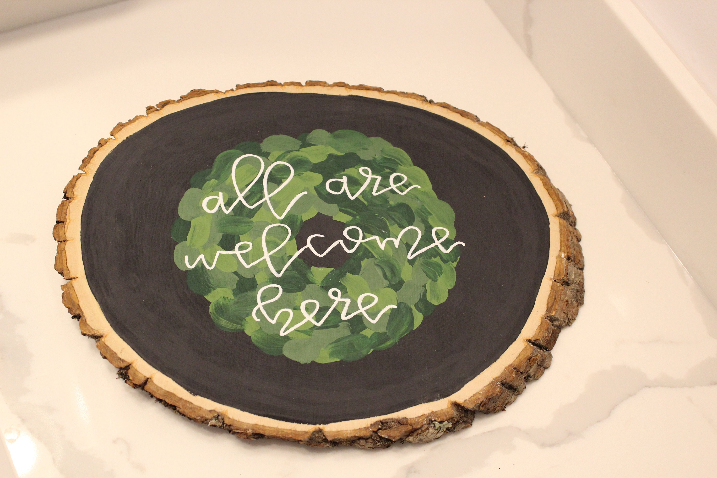 All Are Welcome Here Sign - Etsy