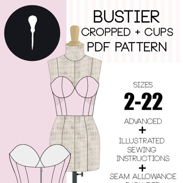 Bustier Pattern - Etsy
