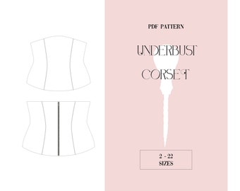 Corset Sewing Pattern PDF. - Etsy
