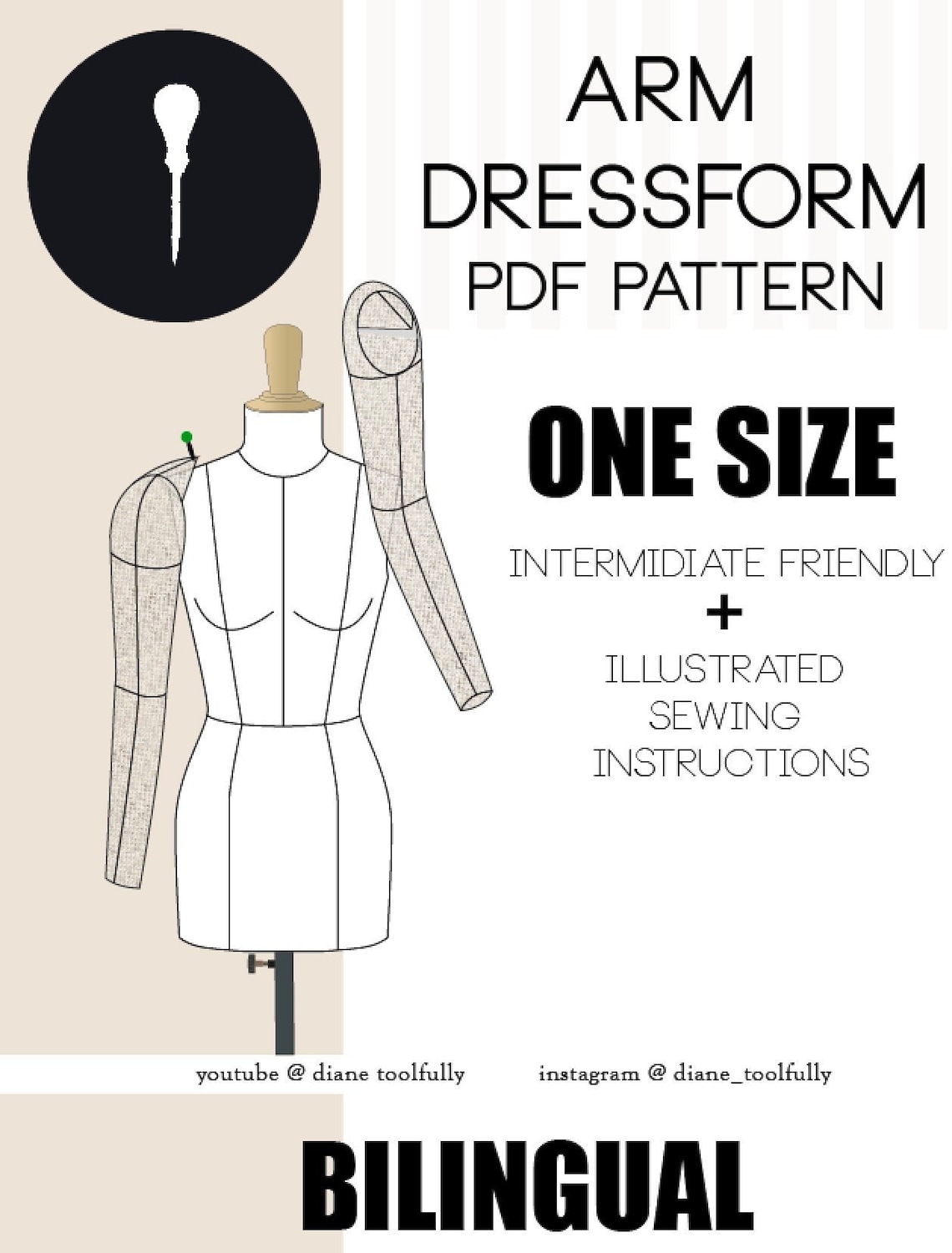 Dress-form Arm PDF Sewing Pattern. - Etsy