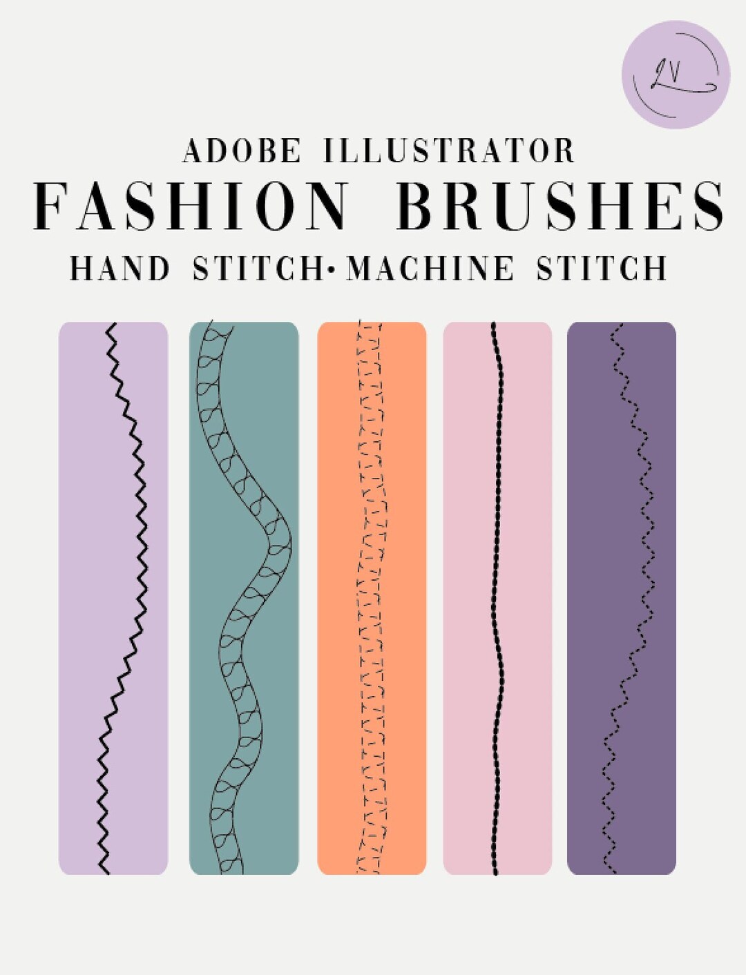 36 Stitching Brushes for Adobe Illustrator. - Etsy
