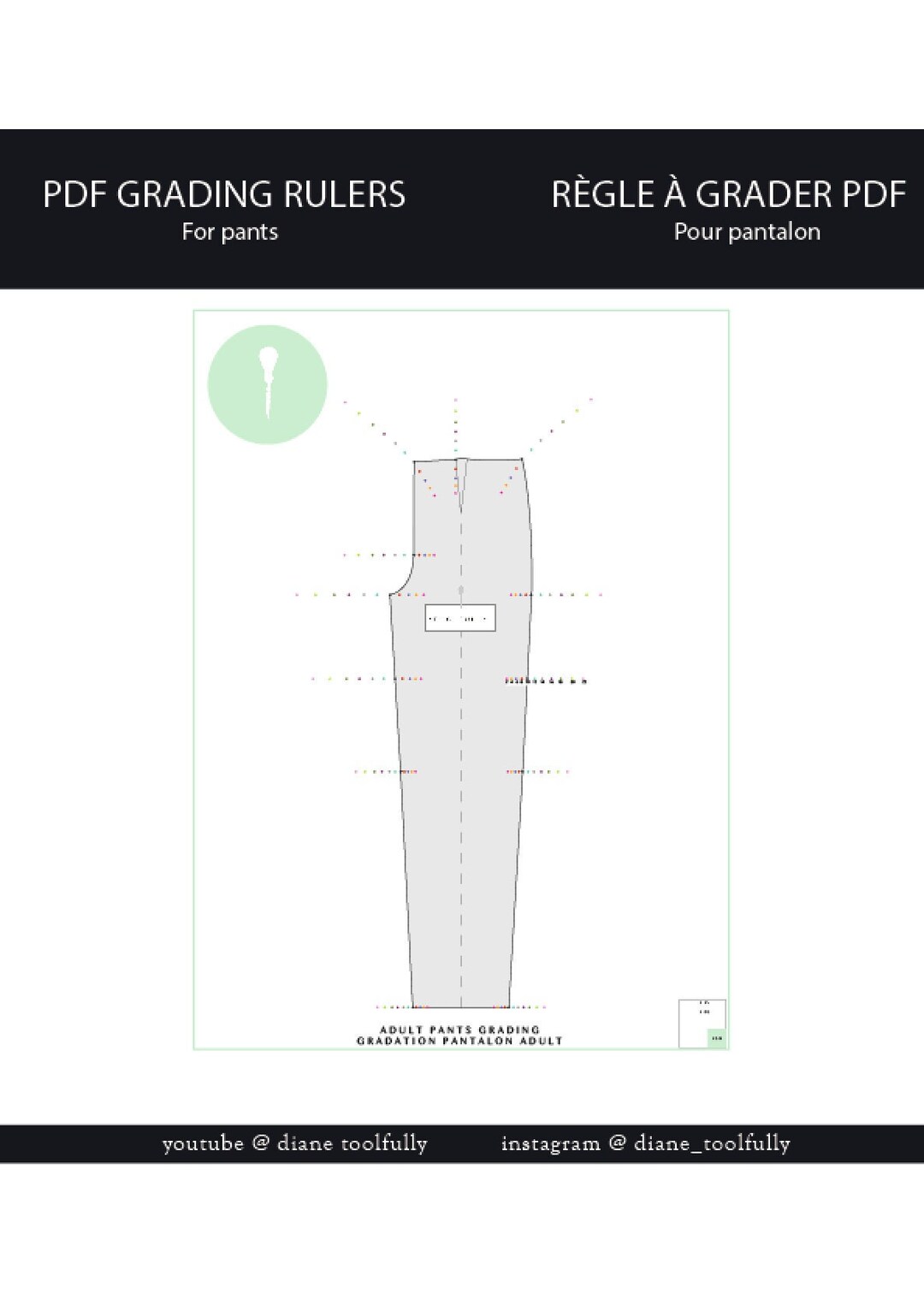 Pants PDF Grading Rulers. - Etsy