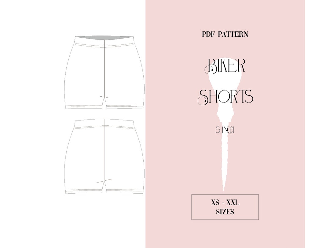 5" Biker Shorts Pattern PDF. - Etsy