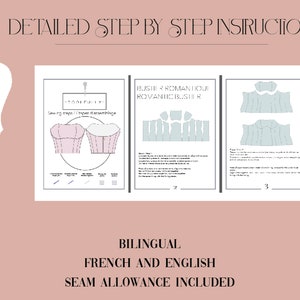 PDF Pattern Romantic Bustier Waist. - Etsy