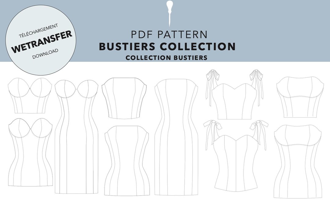 Bustiers Collection PDF Patterns. - Etsy