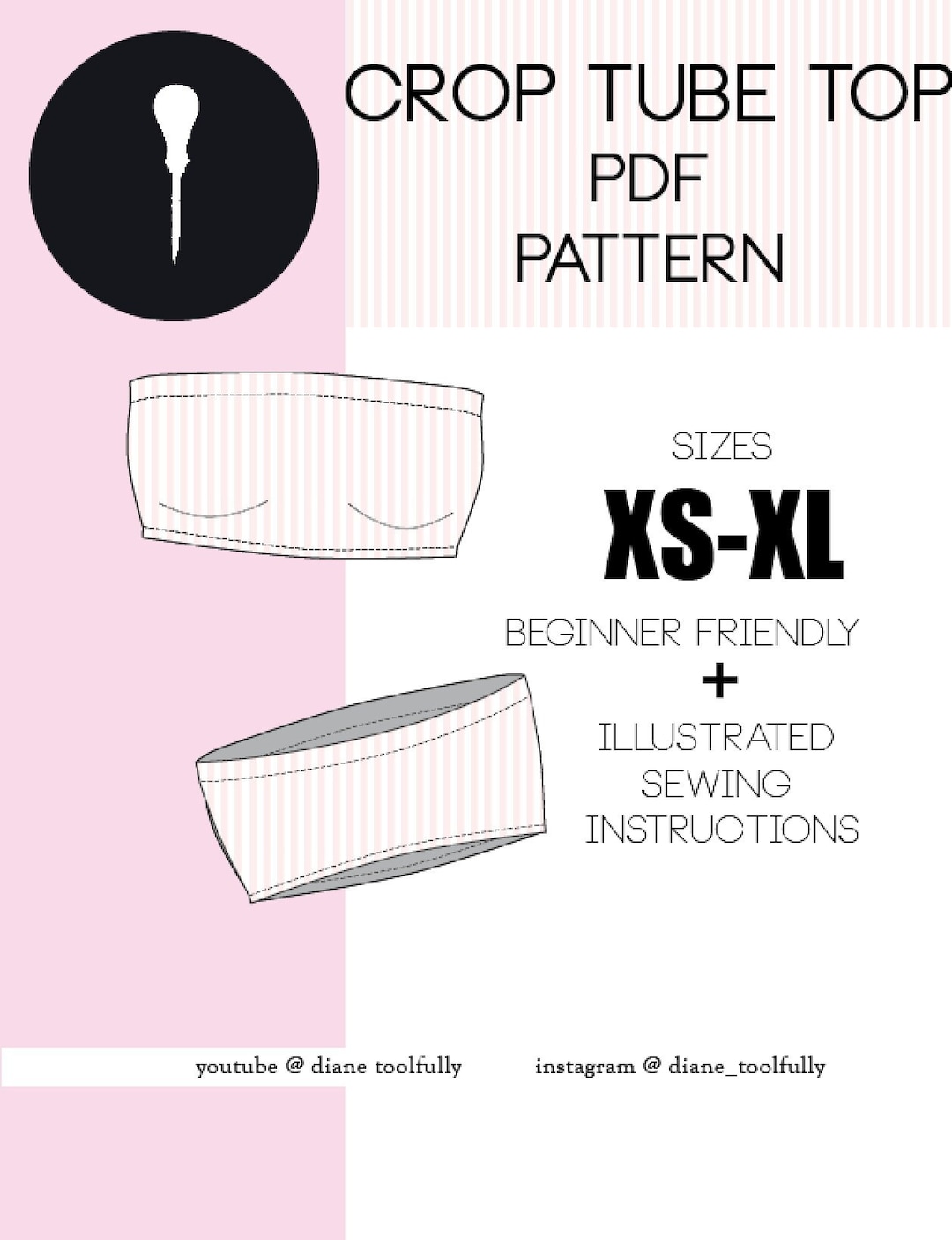 Tube Top Pattern PDF Tube Top Pattern. - Etsy