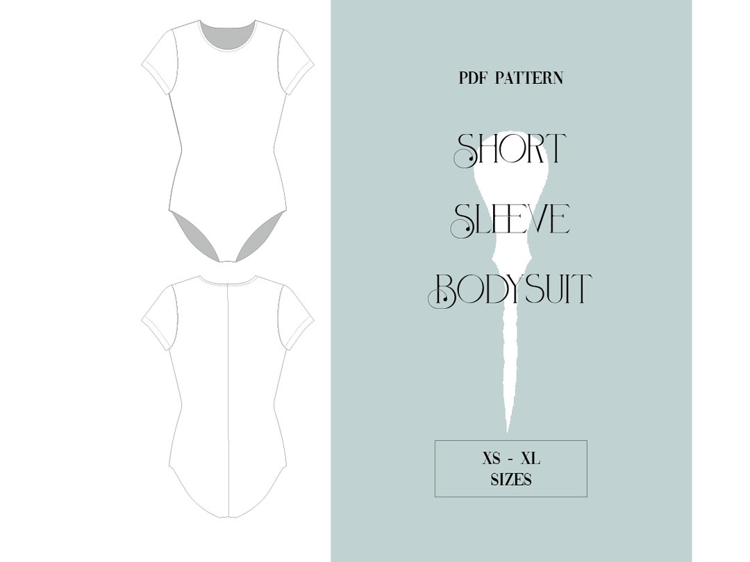 Short Sleeve Bodysuit PDF Sewing Pattern. - Etsy
