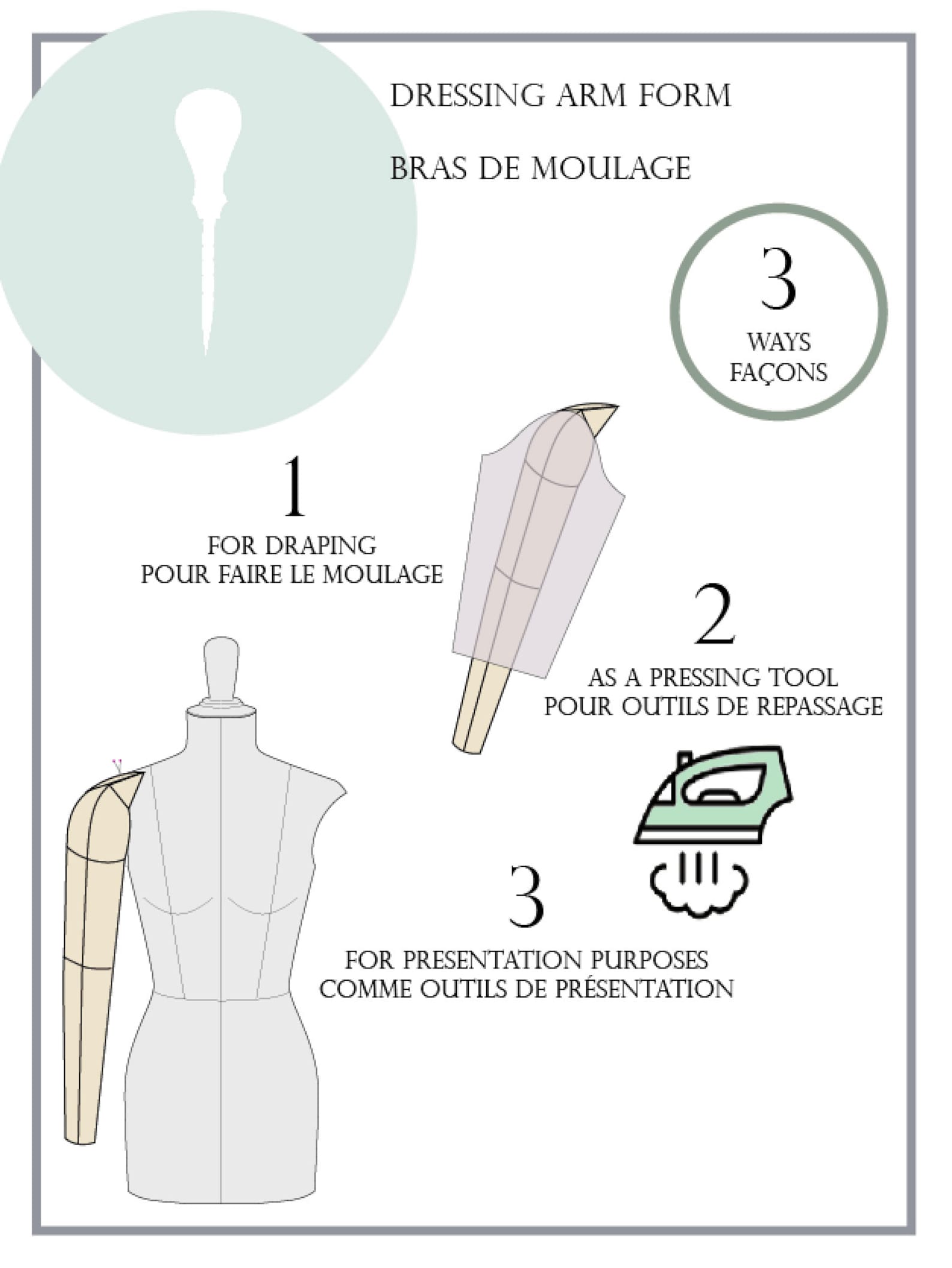 Dress-form Arm PDF Sewing Pattern. - Etsy