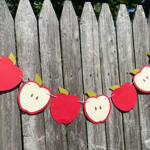 FARMHOUSE APPLE GARLAND, Fall Apple Season, Autumn, Classroom, Teacher ...