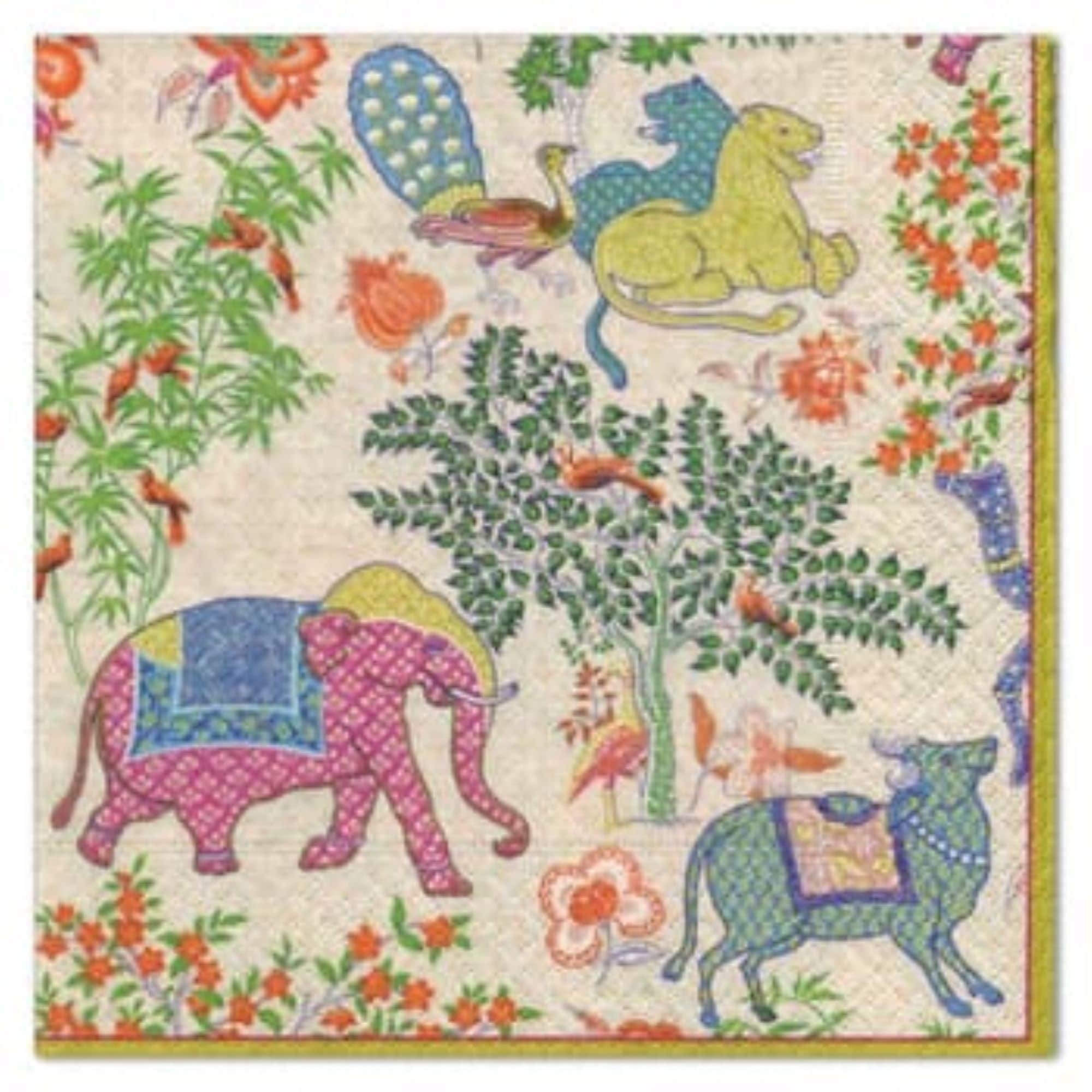 Decoupage Napkins Elephants and Animals (2 Napkins) - Etsy