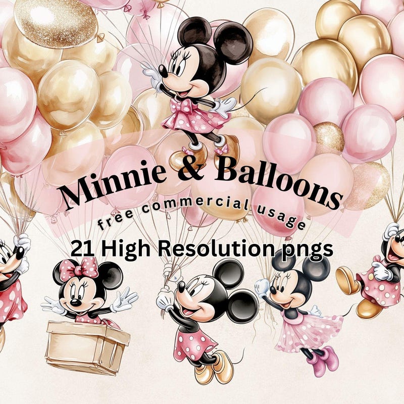 Minnie Mouse Balloon - Etsy UK
