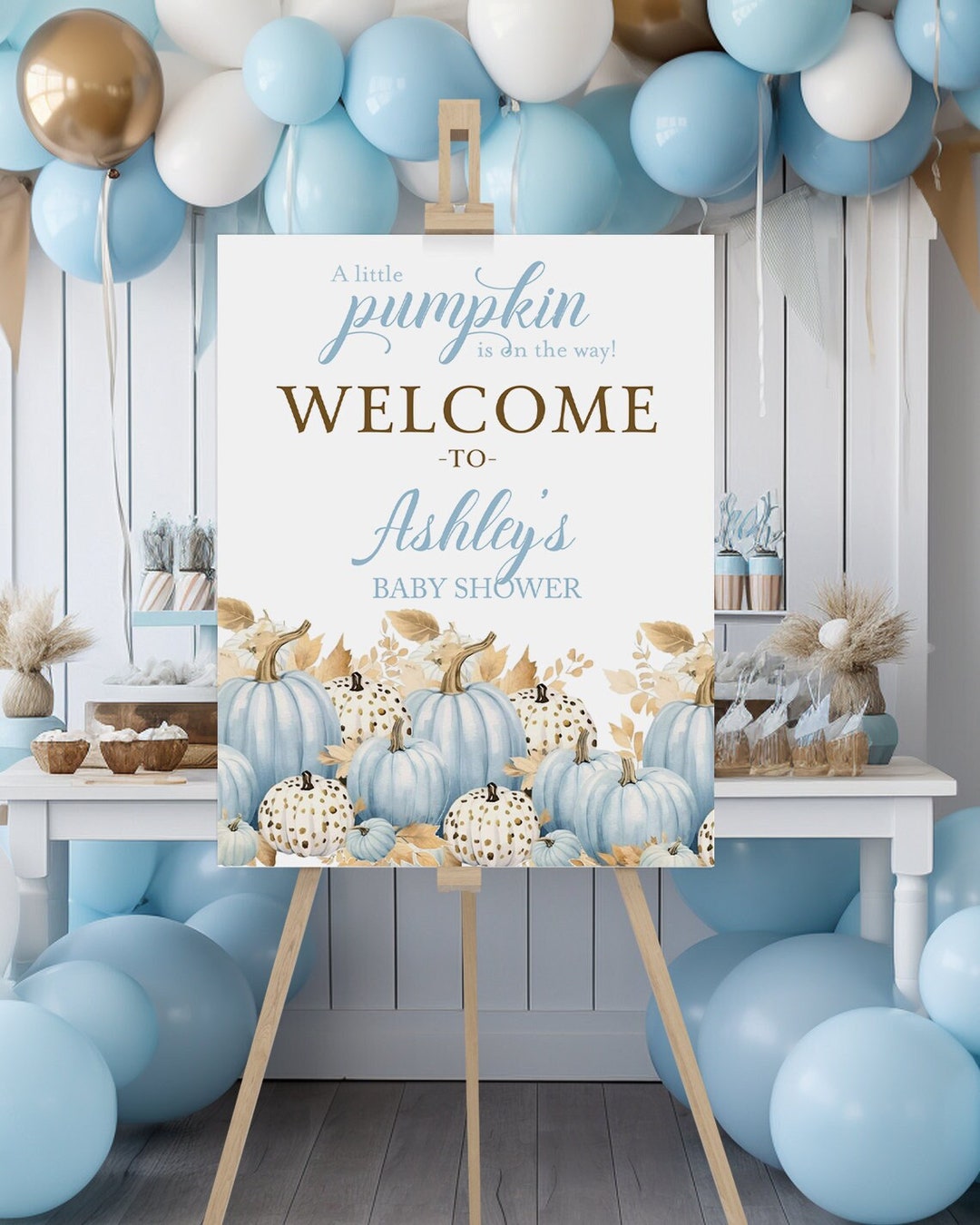 Fall Baby Shower Sign Fall Welcome Sign Pumpkin Baby Shower - Etsy