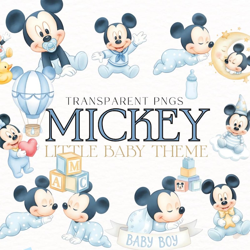 Baby Mickey Mouse Sleep - Etsy