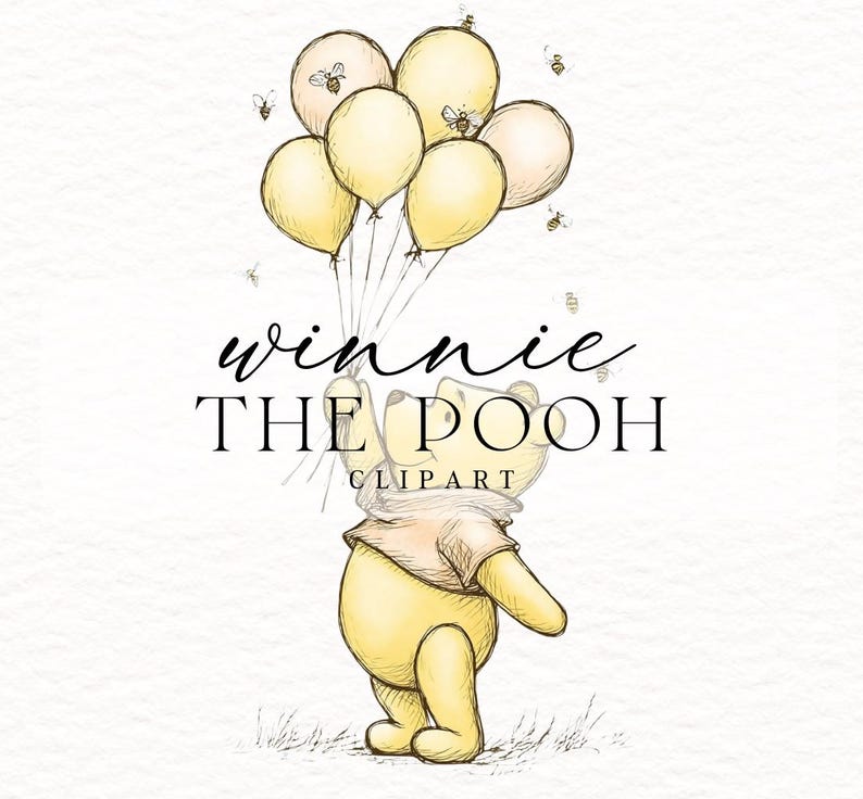 Winnie the Pooh Clipart: Hunny Pot PNG Image for Scrapbooking - Etsy Canada