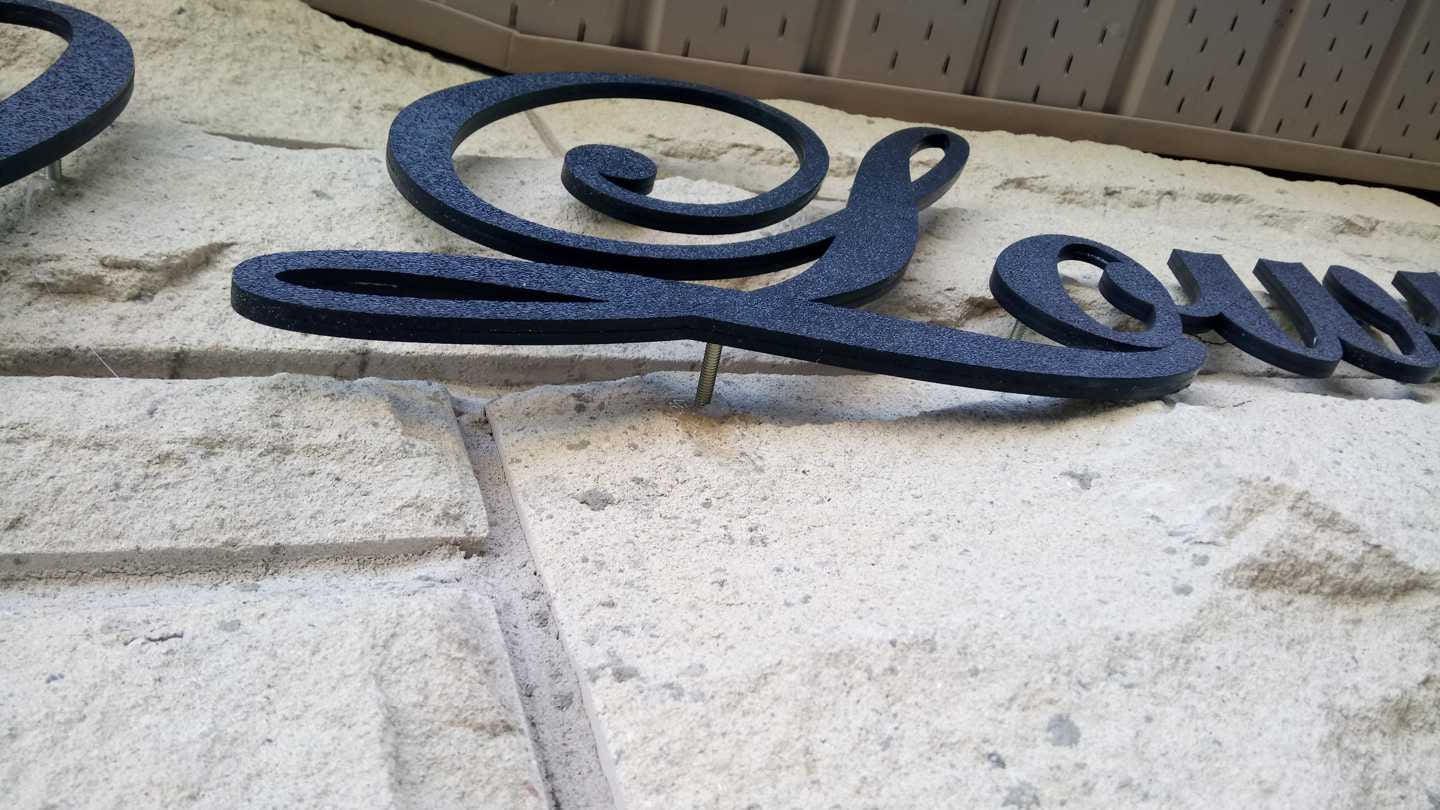 Script House Numbers & Street Sign, Cursive Home Address Sign - Etsy