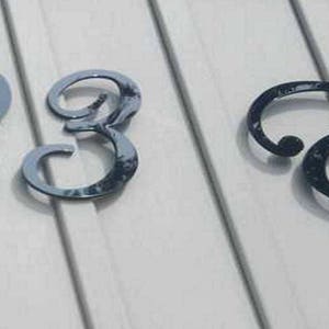 Script House Numbers & Street Sign, Cursive Home Address Sign - Etsy