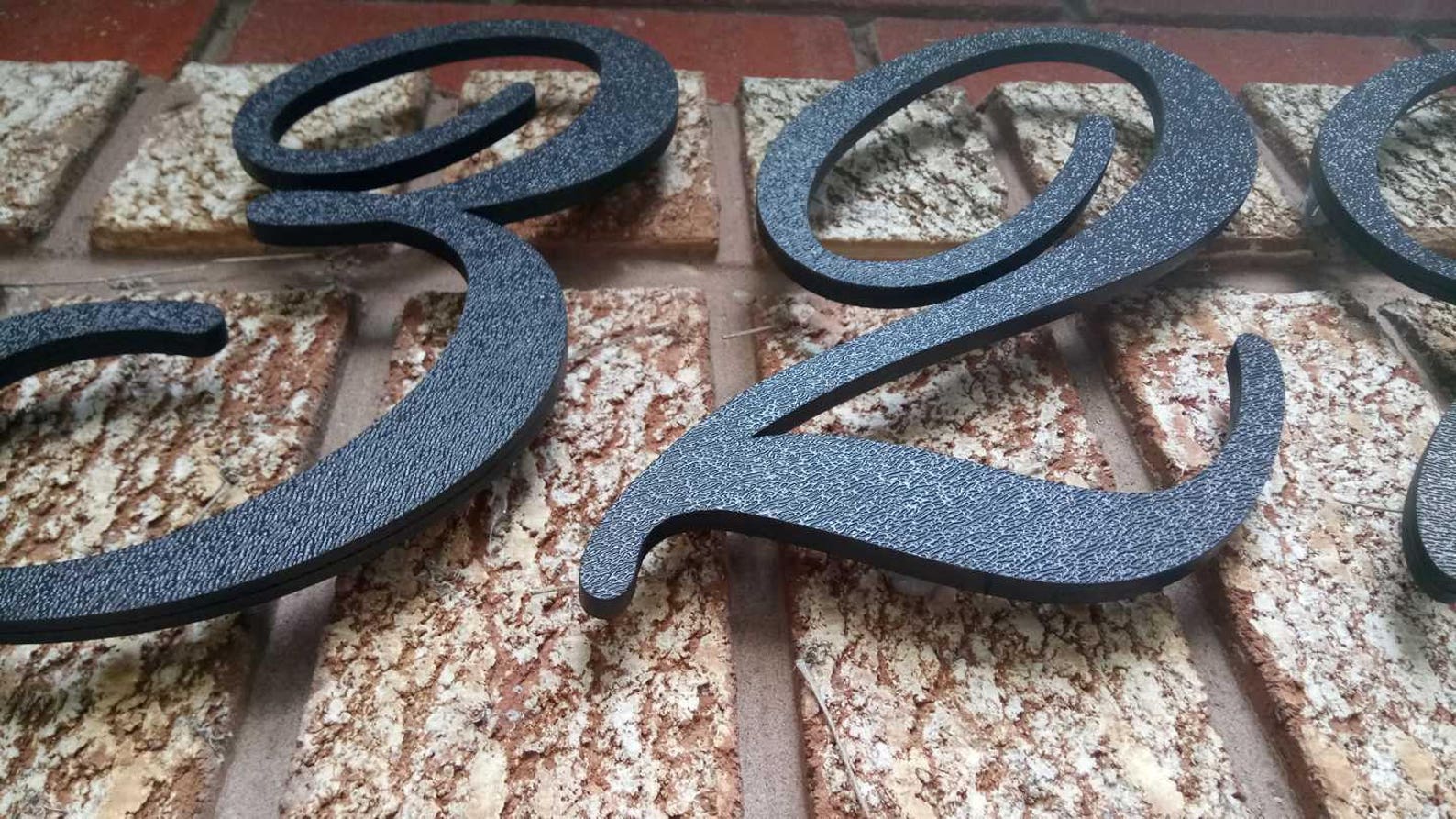 Script House Numbers & Street Sign, Cursive Home Address Sign - Etsy